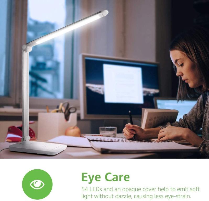 Lepro LED Desk Lamp, Dimmable Daylight Lamps, Touch Control Desktop ...