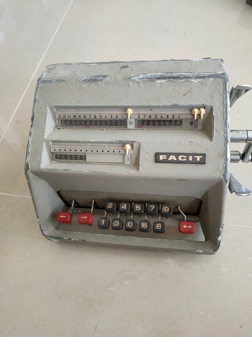 Manual calculator, Vintage & Collectibles, Vintage Collectibles on ...