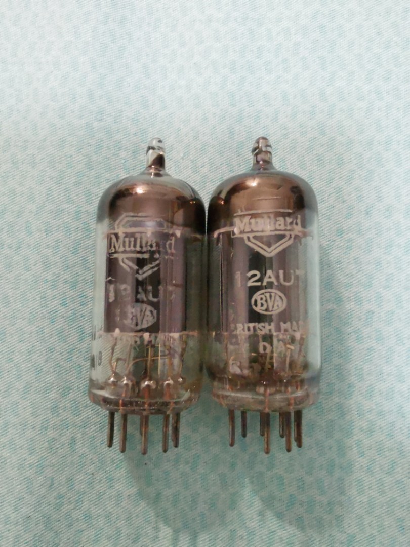Pair (2) Mullard 12AU7 / ECC82 / CV491 - Long Plate & Square Getter, Audio, Other Audio ...