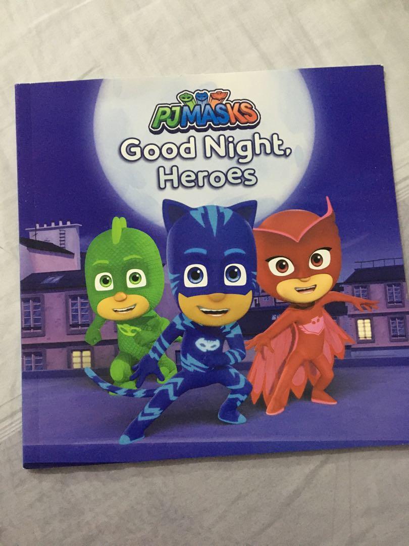 PJ Masks good night heroes, Hobbies & Toys, Books & Magazines, Children ...
