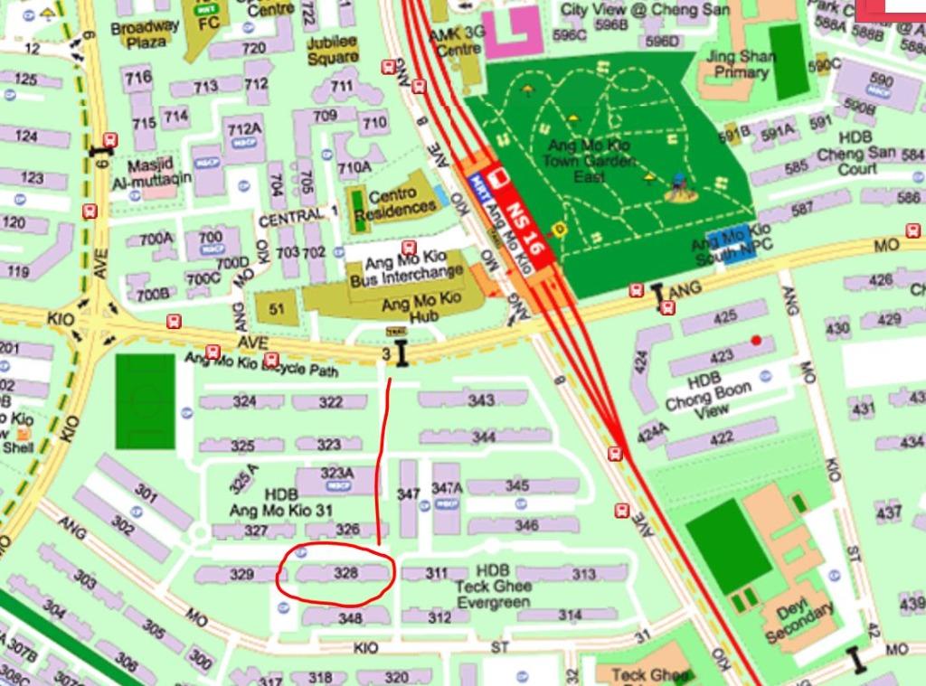 RARE 3rm opp AMK Hub/MRT!! High floor renovated with extra Utility room ...