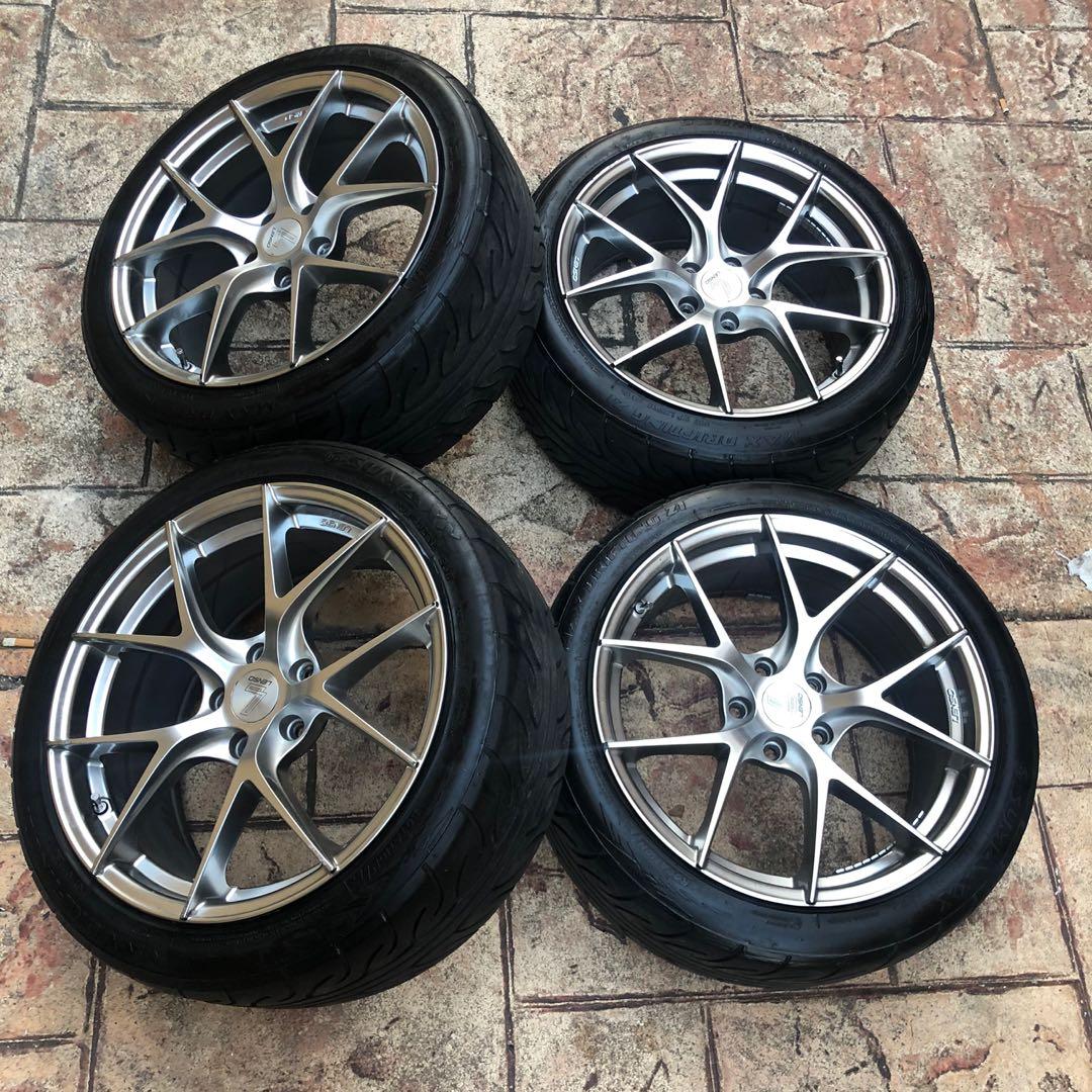 Rim Lenso Jager Dyna original 18x8.5jj 5x112/114, Auto Accessories on ...