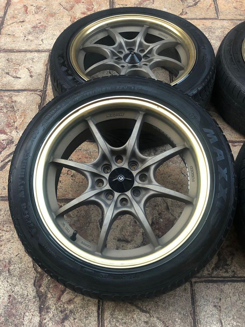 Rim mugen mf8 16x7jj, Auto Accessories on Carousell
