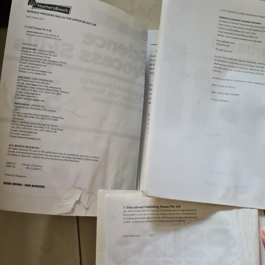 Science assessments MCQs Graphs Concepts Process Skills P5 P6 Psle ...