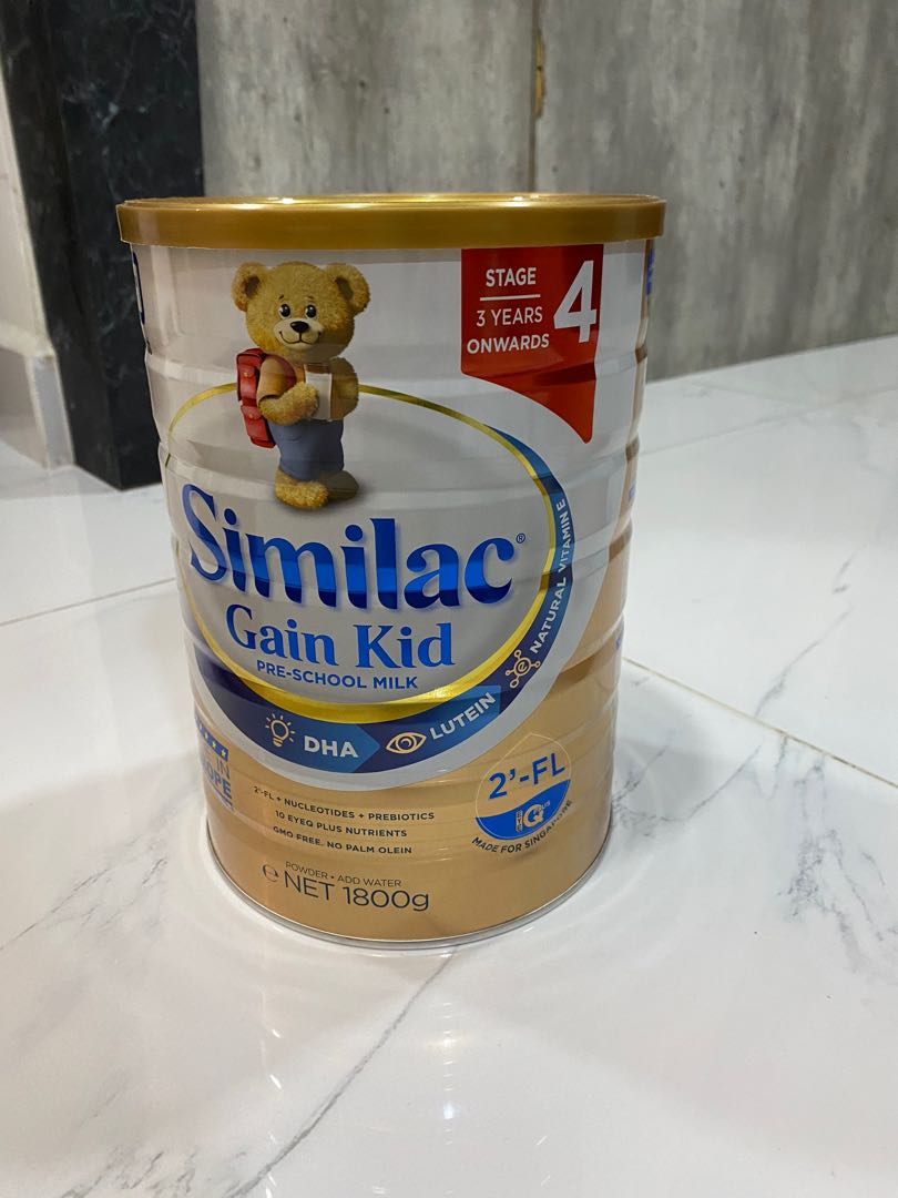 Similac gain kid stage 4 - 1800g / 1.8kg, Babies & Kids, Nursing ...
