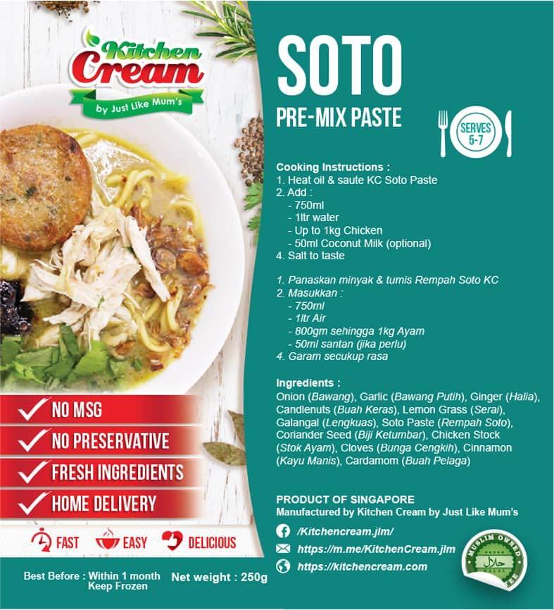 Soto Pre-Mix Paste, Food & Drinks, Packaged & Instant Food on Carousell