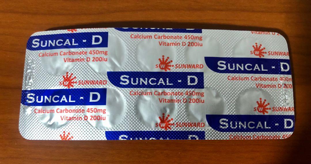 Suncal-D (calcium carbonate 450mg + Vitamin D 200iu), Everything Else ...