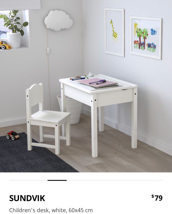 SUNDVIK Children desk - IKEA, Babies & Kids, Baby Nursery & Kids ...