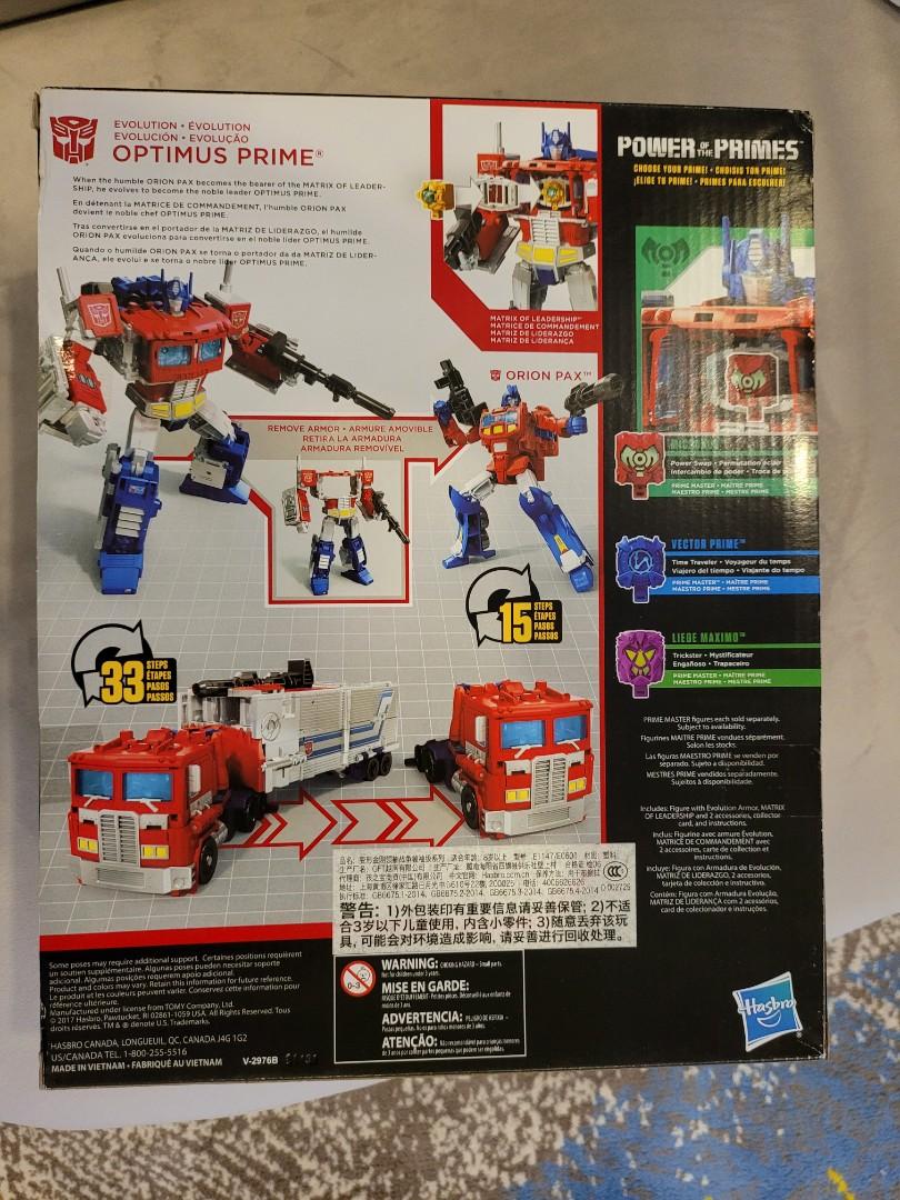 Transformers Optimus Prime Power of the Primes (POTP), Hobbies & Toys ...