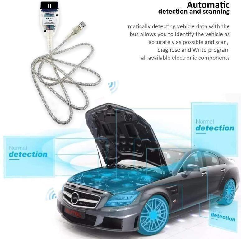 ULTRAOBD2 Compatible with Mini VCI j2534 PASSTHRU Car OBD Diagnostic ...