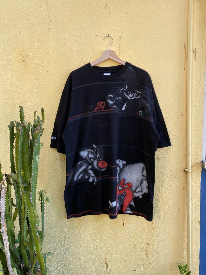 VINTAGE LOT 29 LOONEY TUNES CARTOON FULL PRINT, Men's Fashion, Tops ...