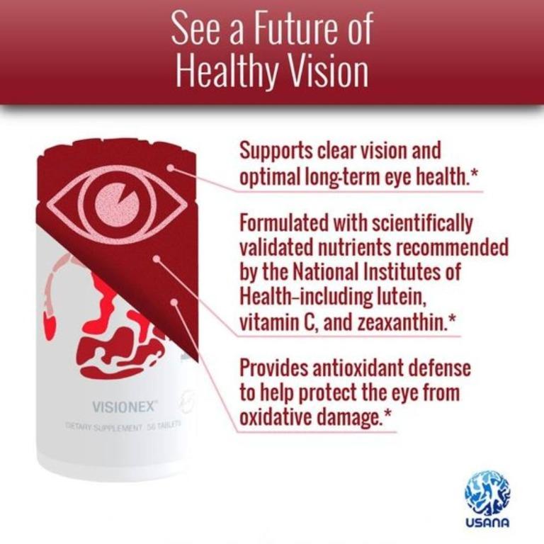 Visionex DS, From USA USANA (FREE SHIPPING) 28 Tablets - Advanced eye ...