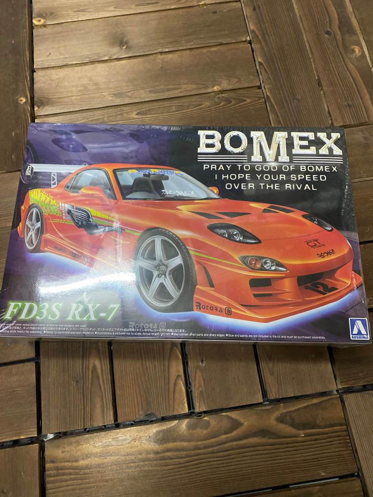 Aoshima 1/24 BOMEX FD3S RX-7, 興趣及遊戲, 玩具 & 遊戲類 - Carousell