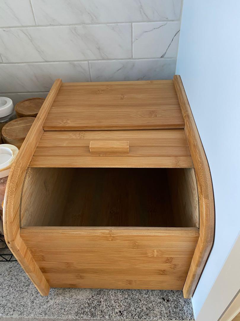 Bamboo Rice Bucket, Furniture & Home Living, Cleaning & Homecare ...