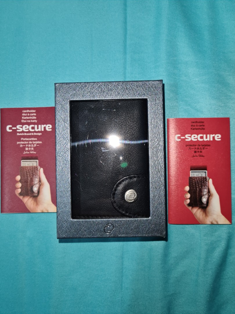 C Secure RFID Shielded Wallet (Black), Men's Fashion, Watches ...