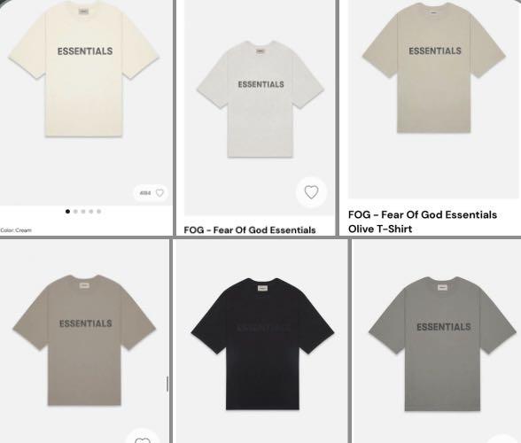 ESSENTIALS FOG TSHIRTS, Men's Fashion, Tops & Sets, Tshirts & Polo ...