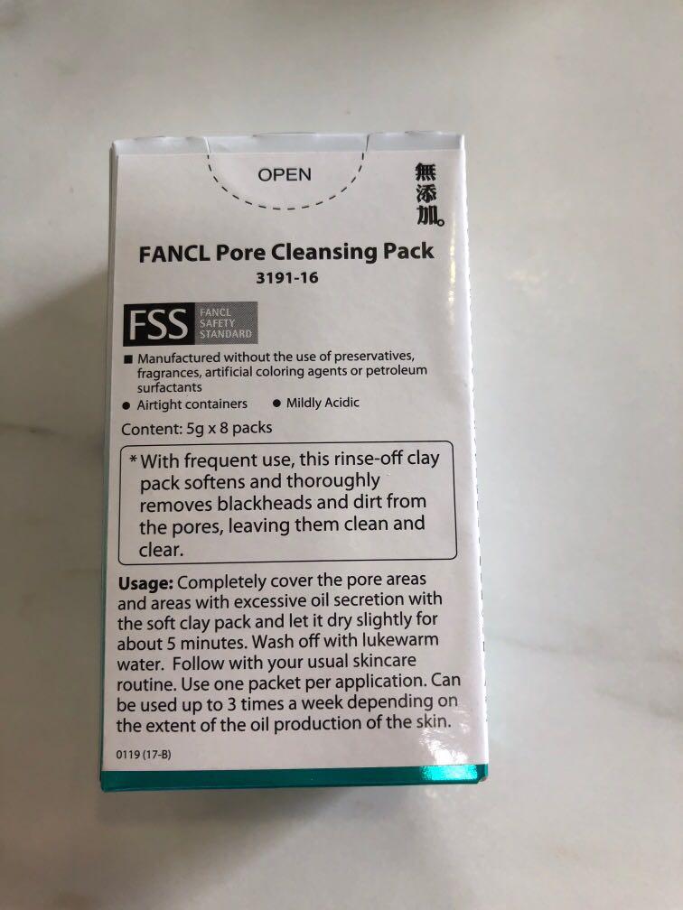 Fancl Pore Cleansing Pack, Beauty & Personal Care, Face, Face Care on ...