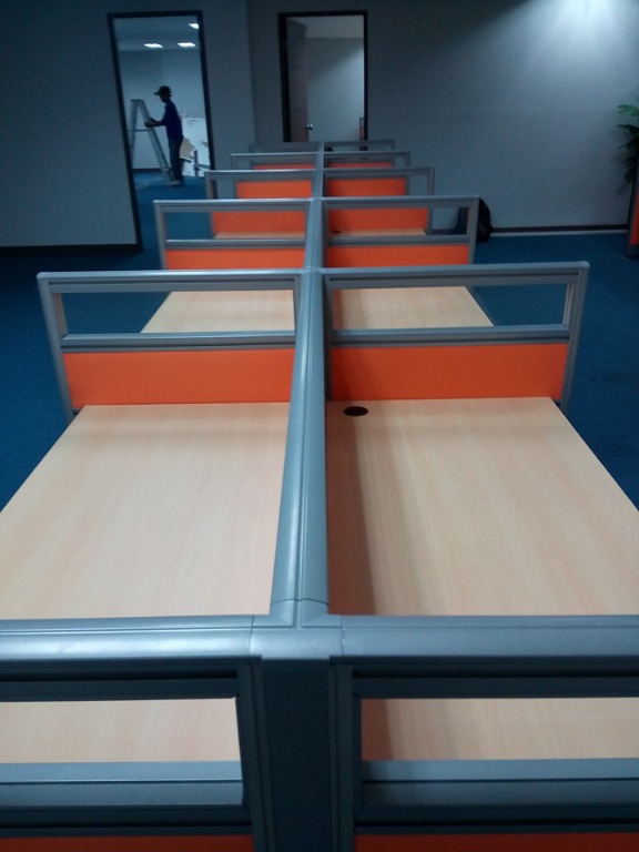 fish bone front panel office partition, Furniture & Home Living, Office ...