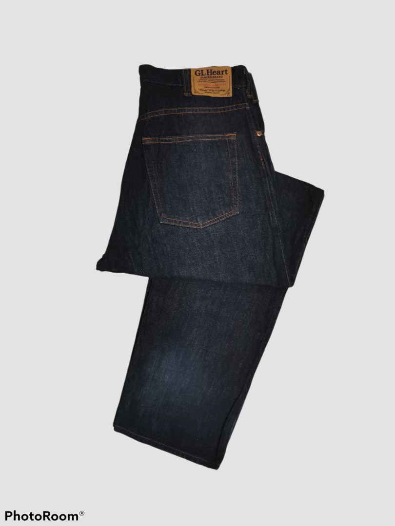 GL HEART JEANS, Men's Fashion, Bottoms, Jeans on Carousell