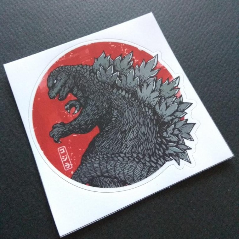 Godzilla 3M Sticker King of Monsters Laptop Luggage, Hobbies & Toys ...