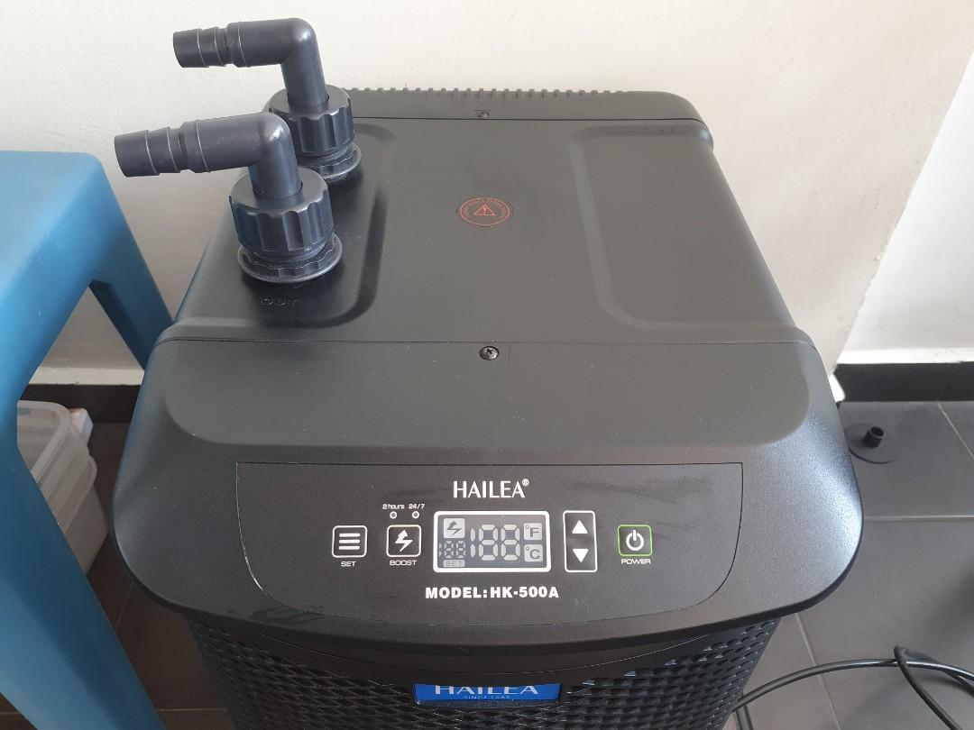 HAILEA Chiller HK-500A (1/2HP), Pet Supplies, For Fish, Fish Tank ...