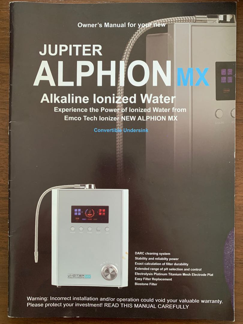 Jupiter Alphion MX water filter dispenser, Furniture & Home Living ...