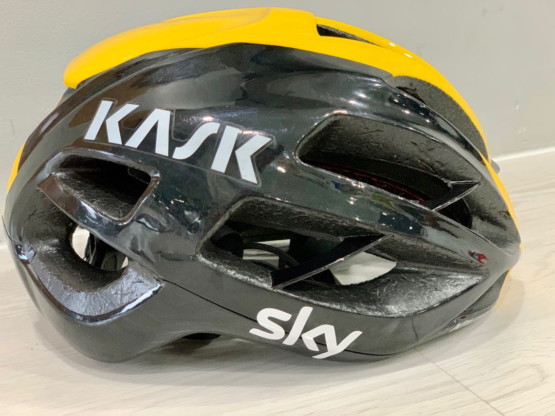 Kaske Protone racing helmet (team Sky edition), size M, Sports ...