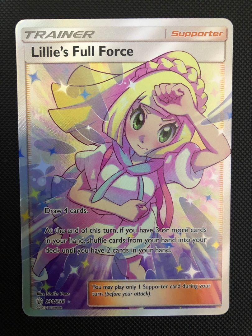 Lillie's Full Force full art trainer - 230/236 cosmic eclipse. Pokemon ...