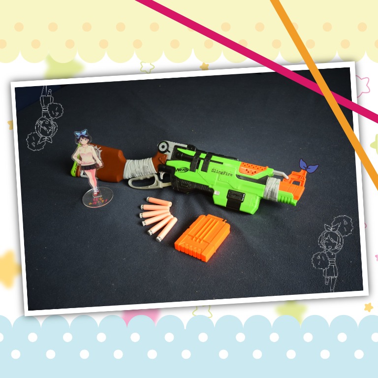 Nerf Zombie Strike Slingfire Blaster Toy Gun (GT) [ZST01-20210219 ...