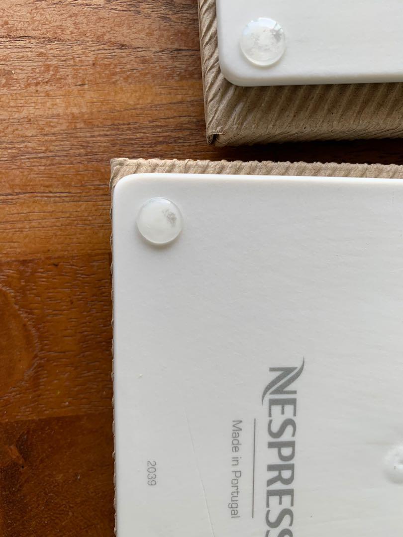 Nespresso Porcelain coaster * 2, Furniture & Home Living, Kitchenware ...