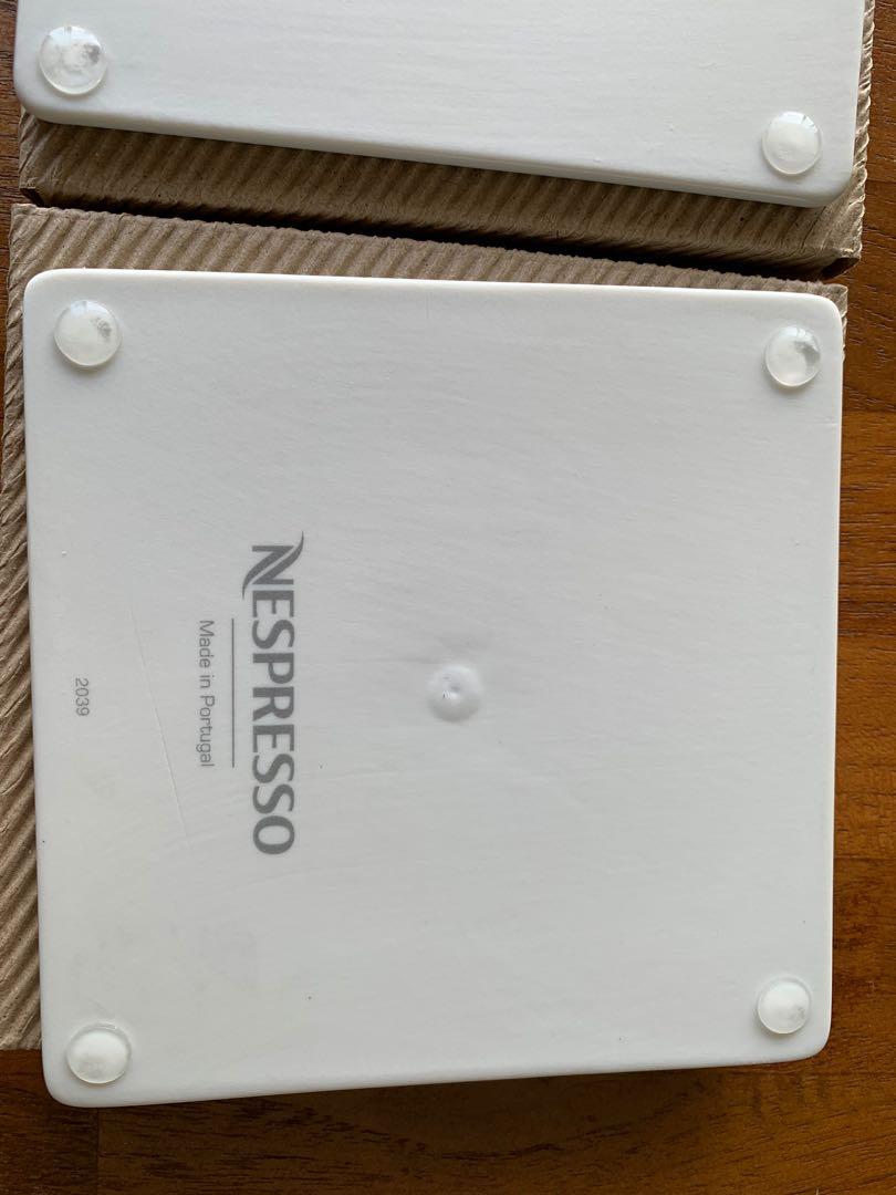 Nespresso Porcelain coaster * 2, Furniture & Home Living, Kitchenware ...