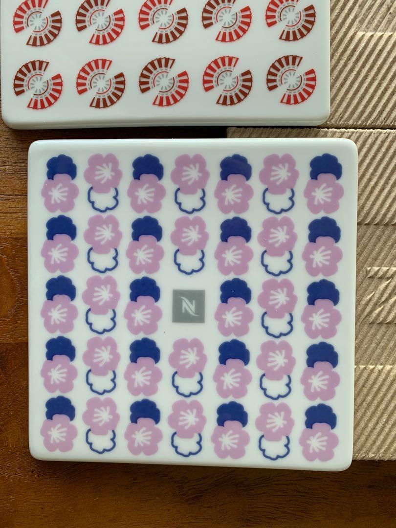 Nespresso Porcelain coaster * 2, Furniture & Home Living, Kitchenware ...