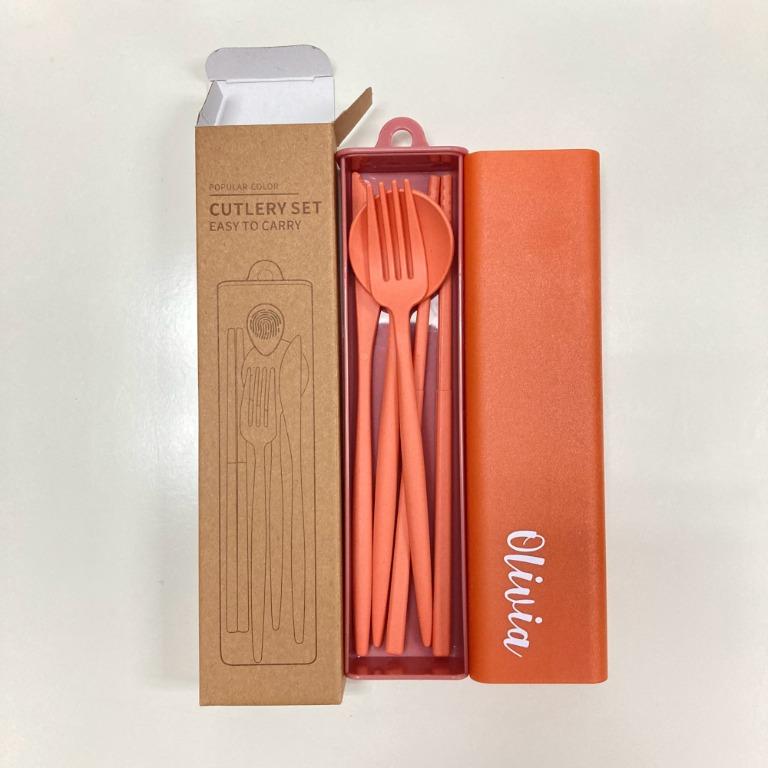 Customised Cutlery Set with Colour Box, Hobbies & Toys, Stationery ...