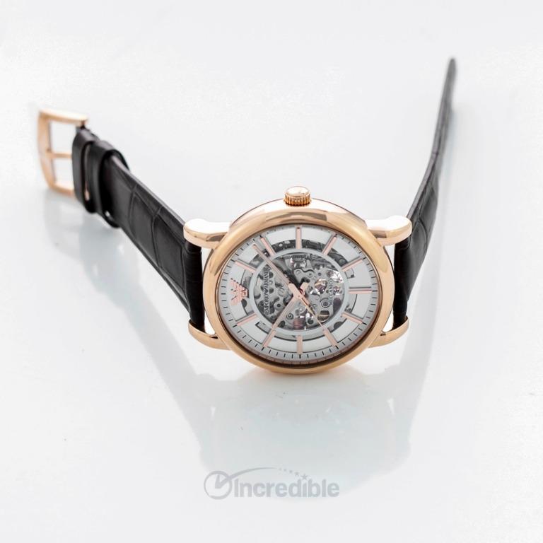 [NEW] Emporio Armani Meccanico Automatic Skeleton Dial Men's Watch ...