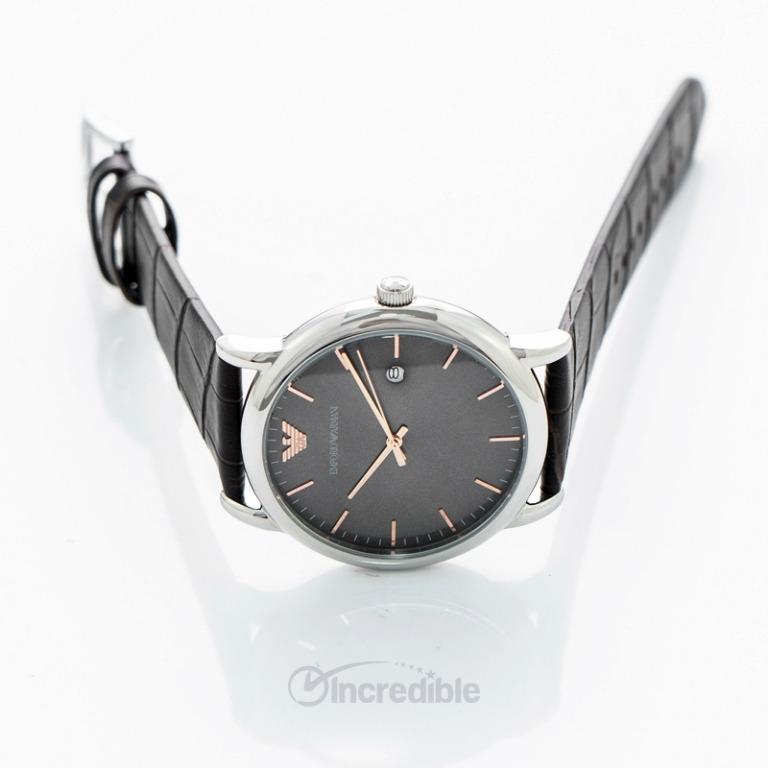 [NEW] Emporio Armani Luigi Quartz Grey Dial Men's Watch AR1996, Luxury ...
