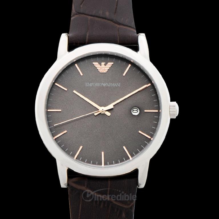 [NEW] Emporio Armani Luigi Quartz Grey Dial Men's Watch AR1996, Luxury ...