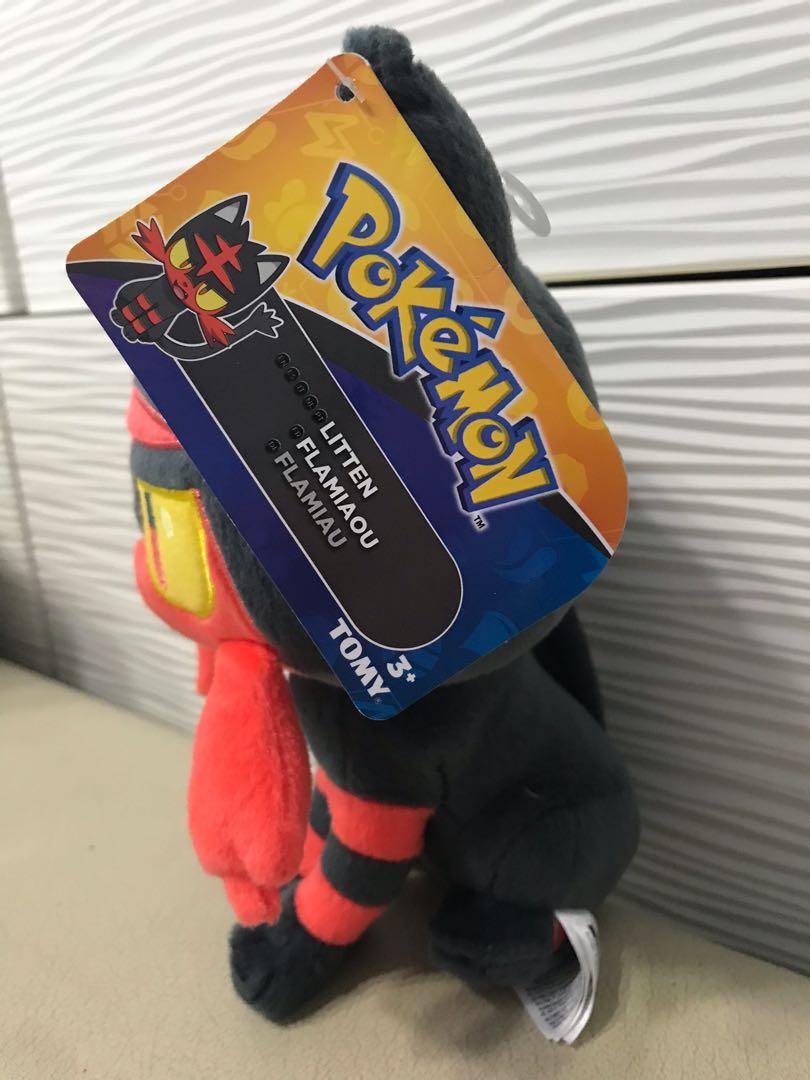 Original Tomy Pokémon plushie: Litten, Hobbies & Toys, Toys & Games on Carousell
