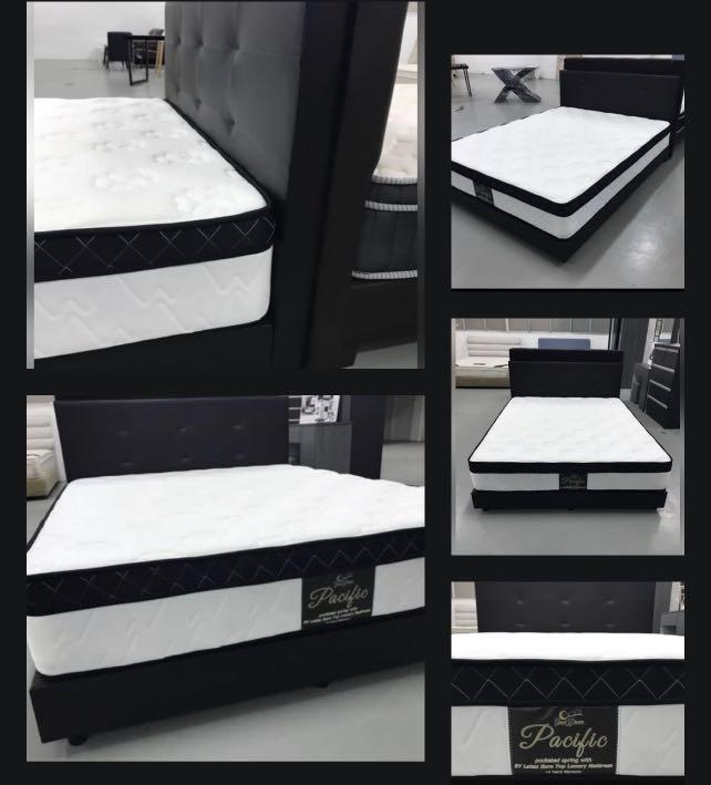 Pacific Euro Top Pocketed Spring Set, Furniture & Home Living ...