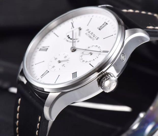Parnis Pilot Power Reserve Automatic Watch, Luxury, Watches on Carousell