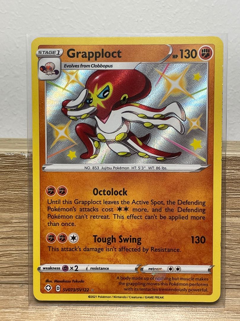 Pokémon TCG shining fates Grapploct shiny, Hobbies & Toys, Toys & Games ...