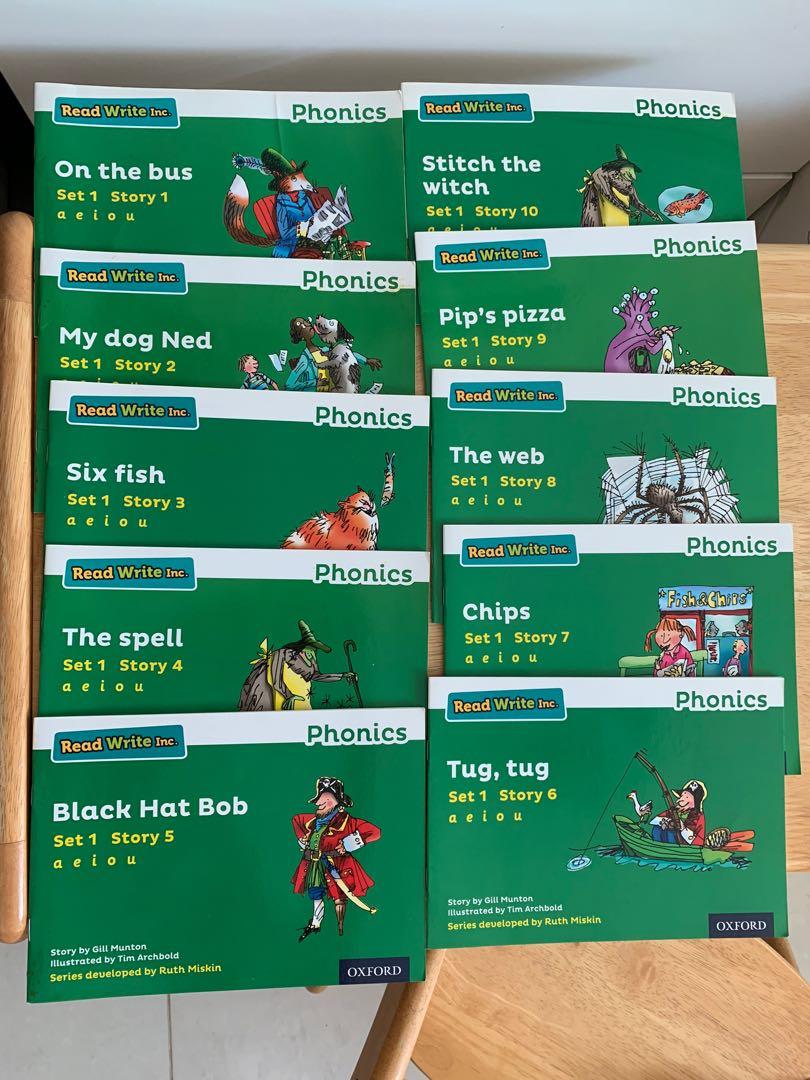 RWI Read Write Inc. Phonics Set 1 (green) Story 1-10, 興趣及遊戲, 書本 & 文具 ...
