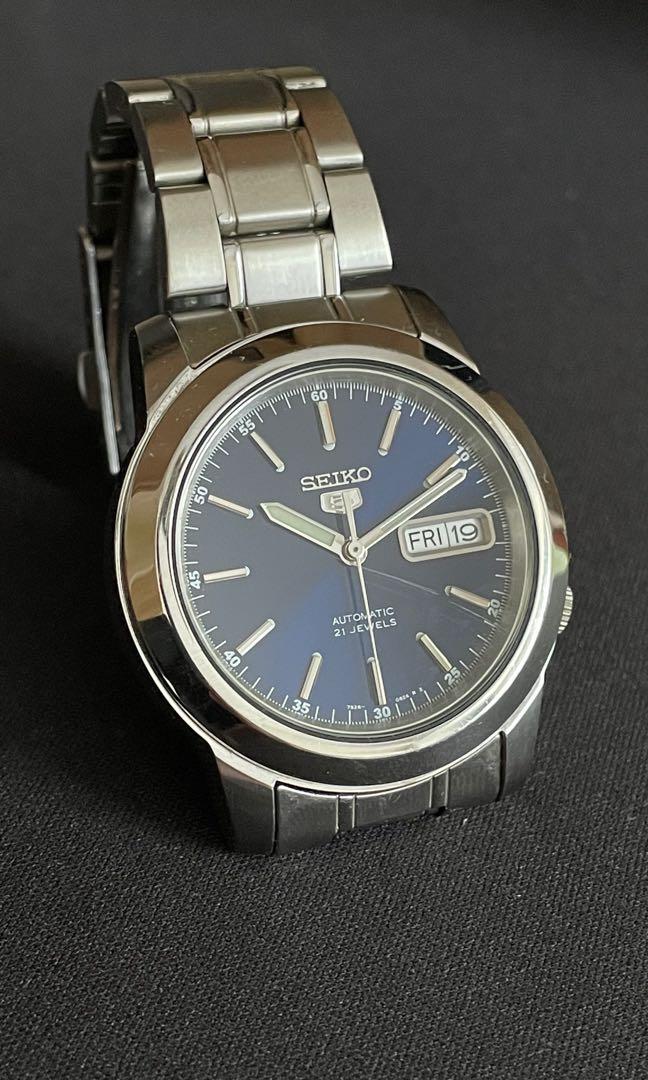 Seiko 5 Blue Dial Automatic, Men's Fashion, Watches & Accessories ...