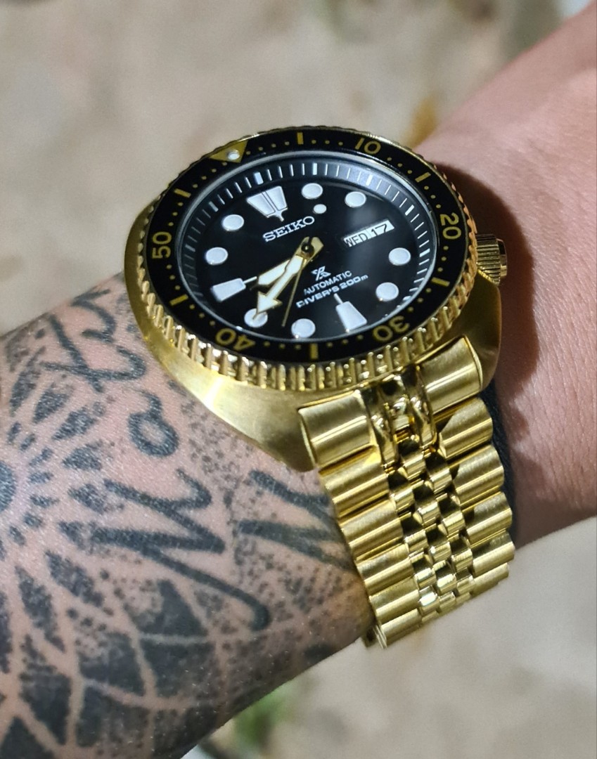 Seiko Turtle Gold, Luxury, Watches on Carousell