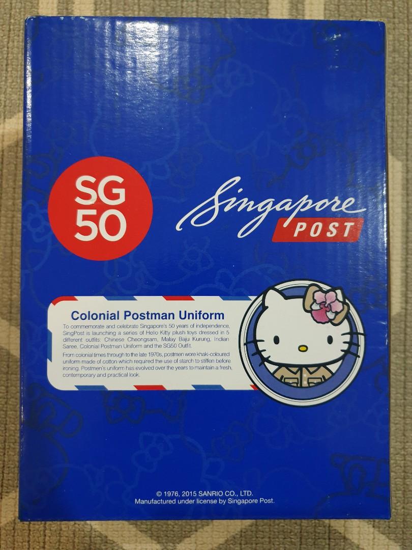 SG50 Singapore Post Colonial Postman Uniform Hello Kitty, Toys & Games ...