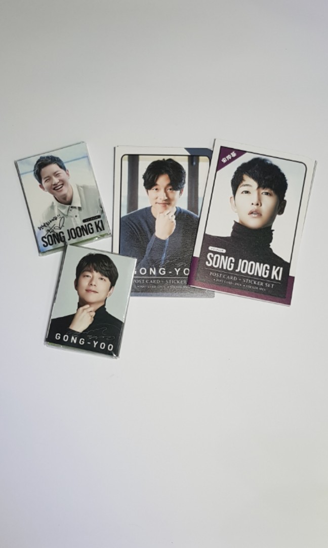Song joong ki and gong yoo cards, stickers, post its, Entertainment, K ...