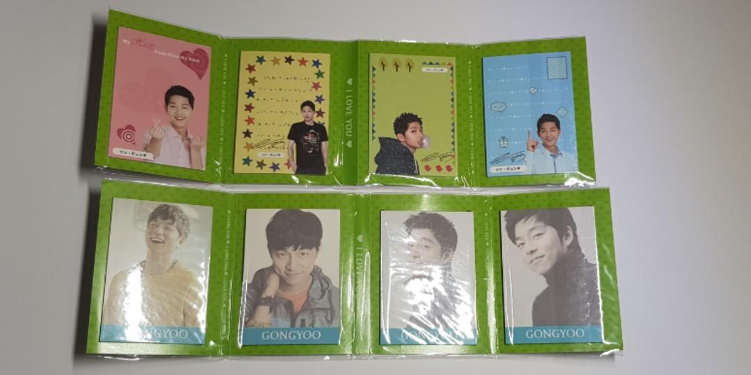 Song joong ki and gong yoo cards, stickers, post its, Entertainment, K ...