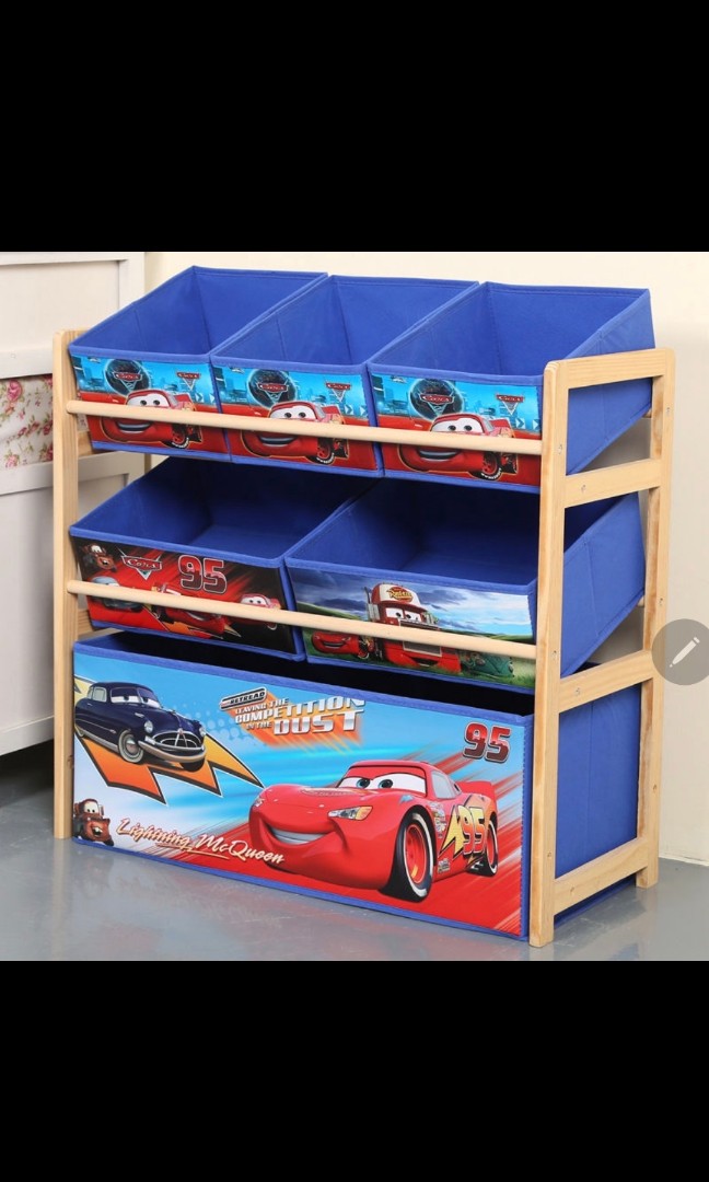 Toy rack (cars design), Babies & Kids, Baby Nursery & Kids Furniture ...