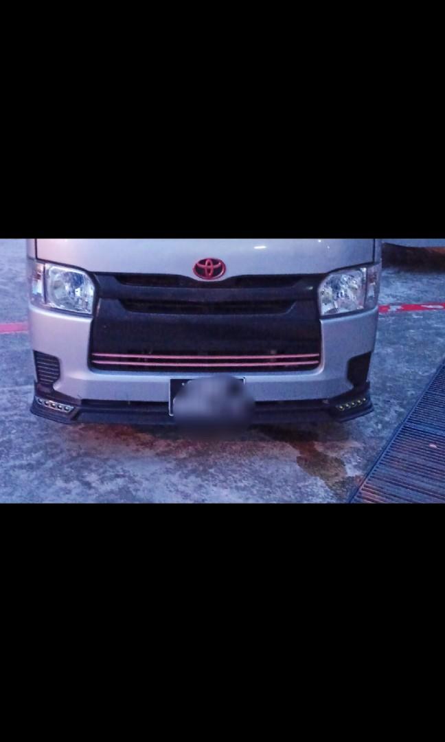 Toyota Hiace - helios Front Lip, Car Accessories, Accessories on Carousell