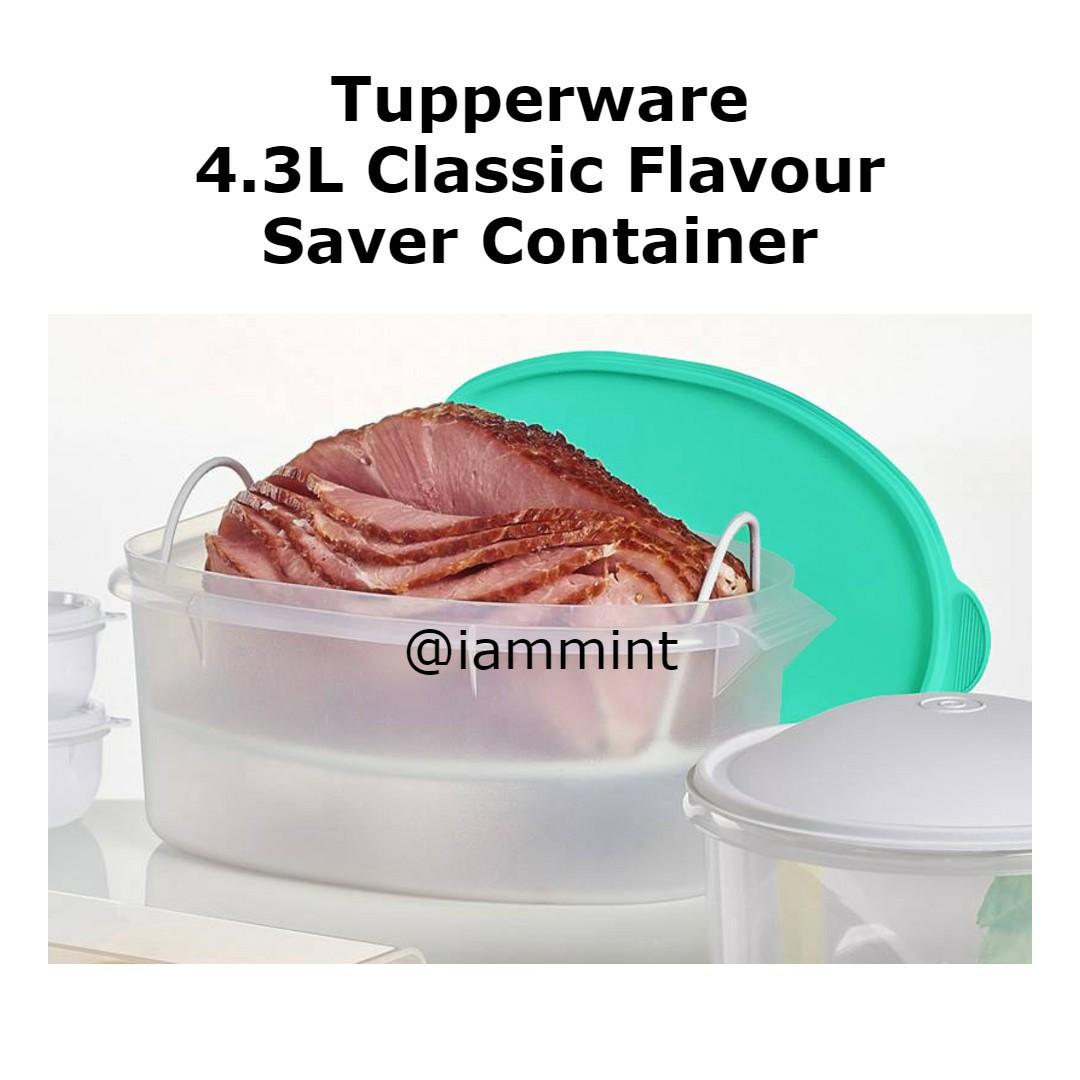 Tupperware 4.3L Large Classic Flavour Saver Container, Furniture & Home ...