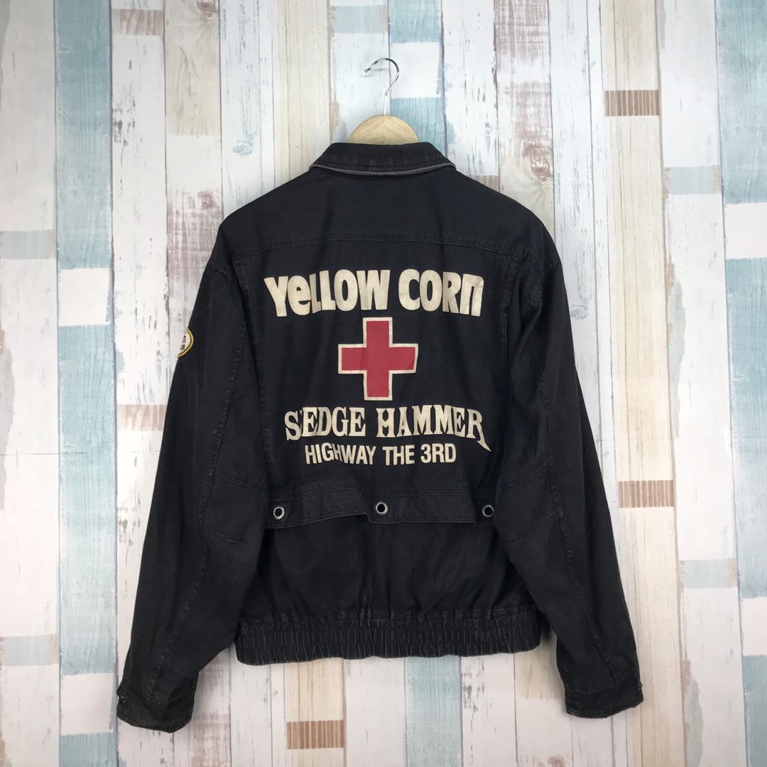 Vintage 90s Yellow Corn Sledge Hammer Jacket, Men's Fashion, Coats ...